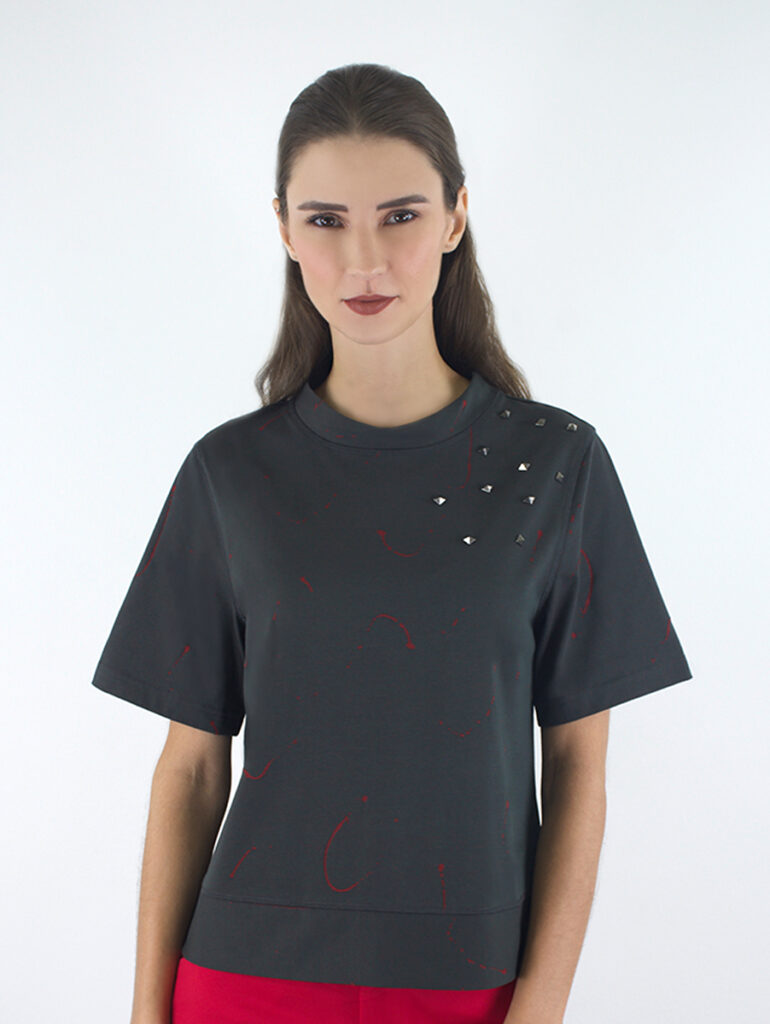 Itzel Studded Tee – Echo